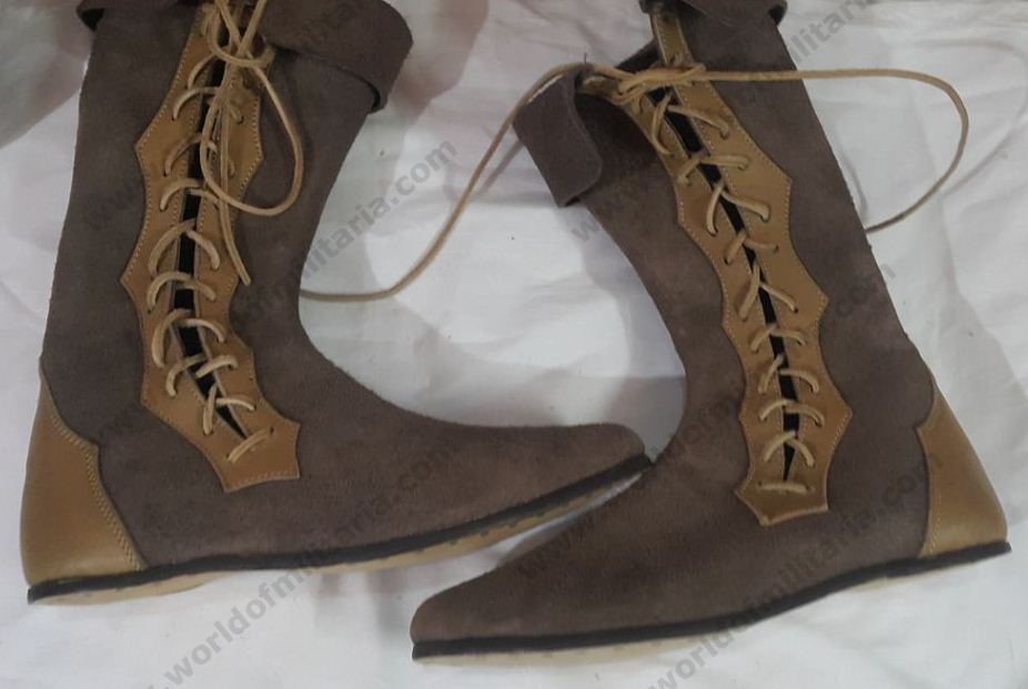 “Vasco” Medieval Half Boots, brown – World of Militaria