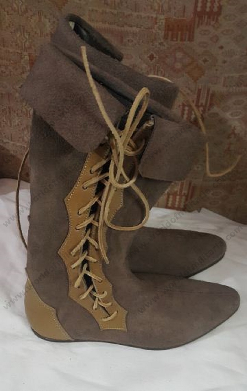 “Vasco” Medieval Half Boots, brown – World of Militaria